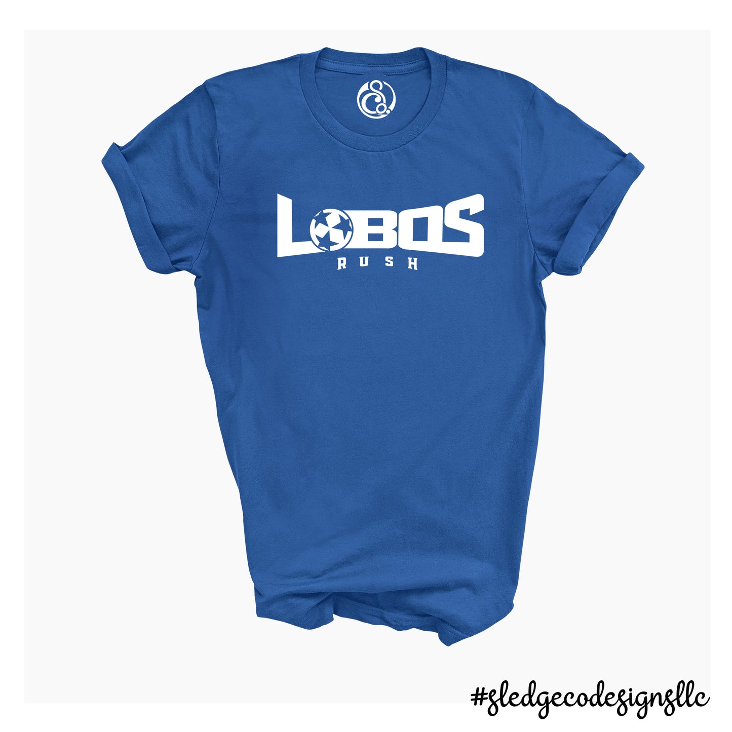 LOBOS ROYAL UNISEX TEE | LOBOS SOCCER | MADE TO ORDER – Sledge Co ...